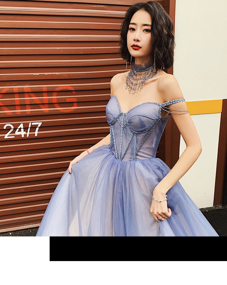 Prom Dress Banquet Stage Performance Catwalk Evening Dress on Luulla