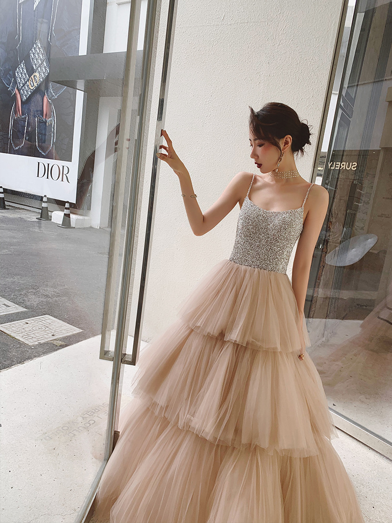 Heavy Industry Temperament Banquet Performance Evening Prom Dress on Luulla